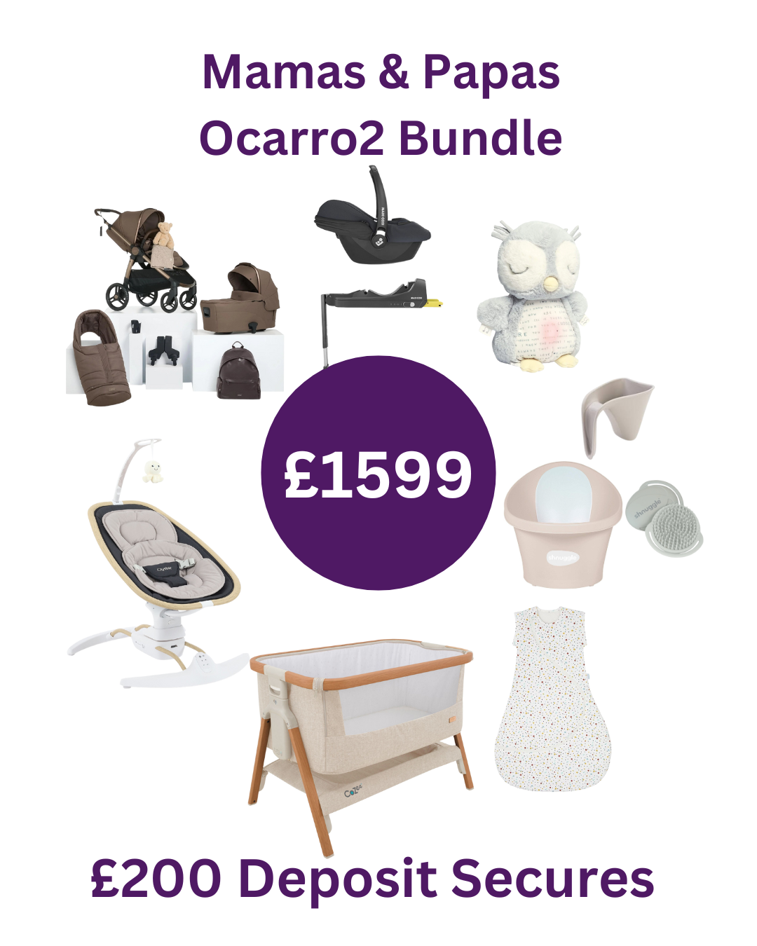 Ocarro2 Premium Pram Bundle Pre Order Crema — Pram Centre Derry