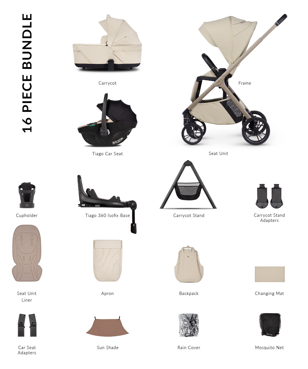 Venicci Tila – Ultra-Compact 4-1 Ultimate Bundle (Pre-Order) Sabbia ...